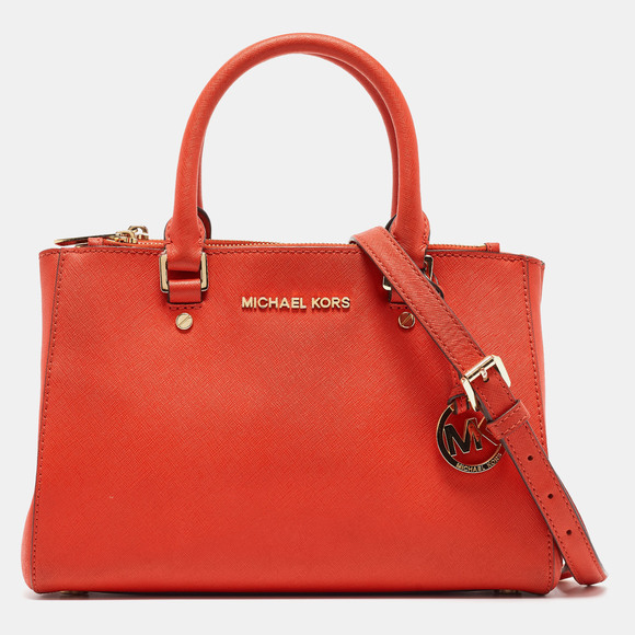 Michael Kors | Bags | Michael Michael Kors Red Leather Small Sutton ...